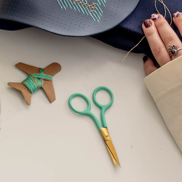 Chasing Threads - Scissors | Colourful Embroidery Scissors | Mint