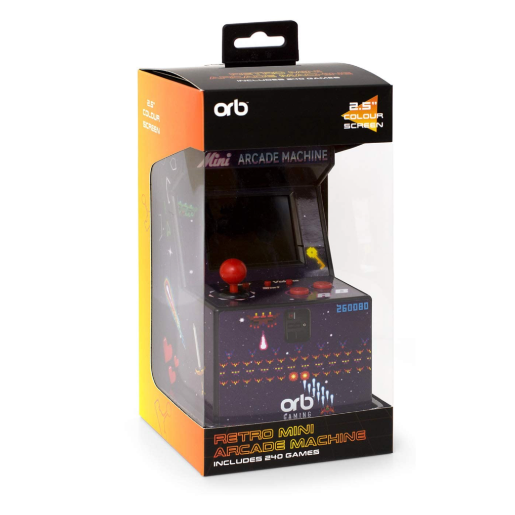 Retro Mini Arcade Game Machine with 240 Games Black Red Yellow Blue ...